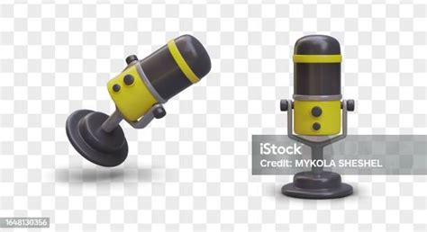 다양한 위치의 사실적인 3d 마이크 오디오 녹음 장치 3차원 형태에 대한 스톡 벡터 아트 및 기타 이미지 3차원 형태 Brand Name Video Game 게이머