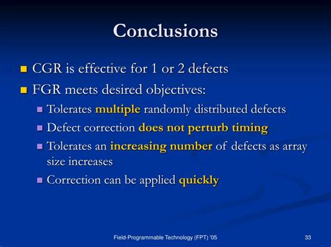 ppt fpga defect tolerance impact of granularity powerpoint