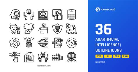 Download Aiartificial Intelligence Outline Icon Pack Available In Svg