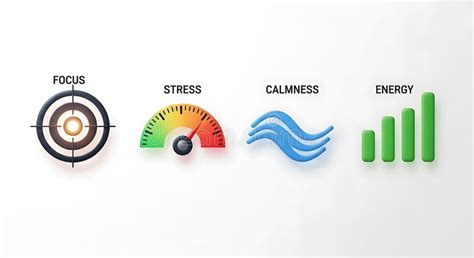 Mental Health A Graphic Illustration Of Focus Stress Calmness And