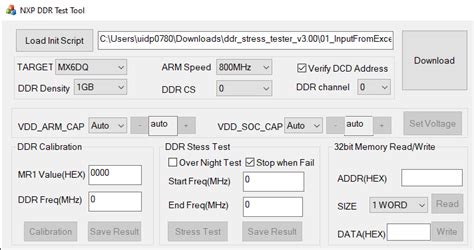 solved nxp ddr test tool nxp community