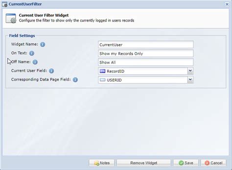 Current User Filter Loorms Help Center