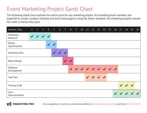 Event Planning Gantt Chart Template Venngage