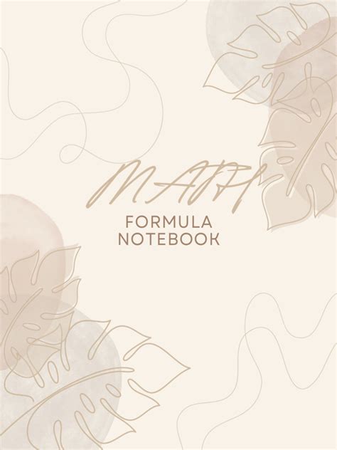 Math Formula Notebook Pdf