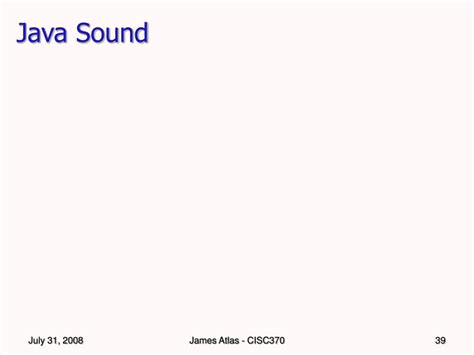 Ppt Java 3d Api Sound Powerpoint Presentation Free Download Id5423967