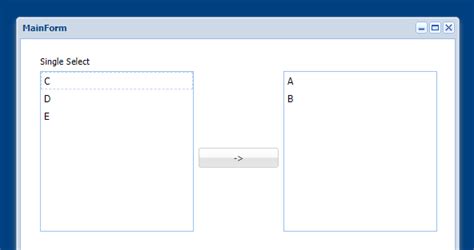 Simple Drag And Drop Implementation From Unilistbox1 To Unilistbox2