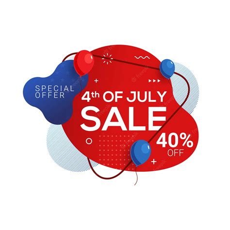 Premium Vector Fourth Of July Usa Independence Day Sale Banner