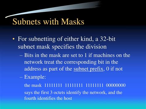 Ppt Classless And Subnet Address Extensions Cidr Powerpoint