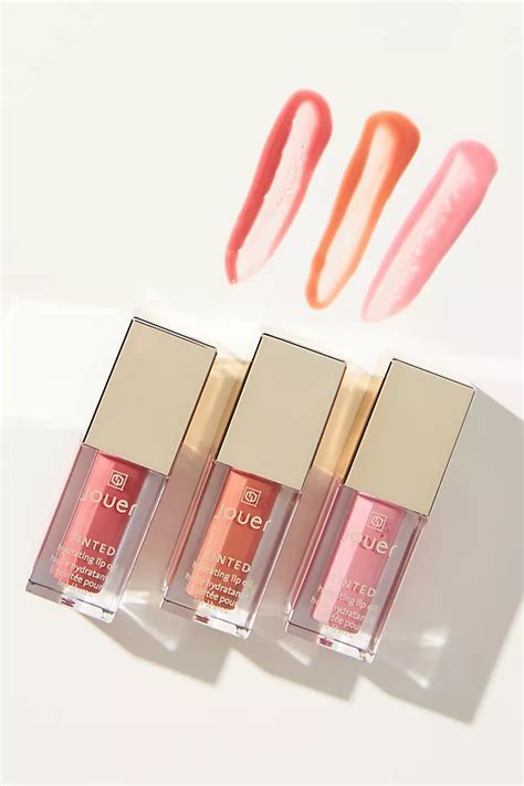Jouer Cosmetics Bonnes Fêtes Deluxe Mini Lip Oil Trio Set Anthropologie