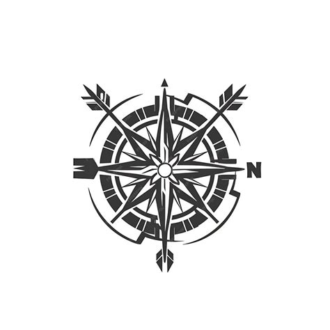 Premium Photo Design Of Compass Logo With Circular Shape Decorated