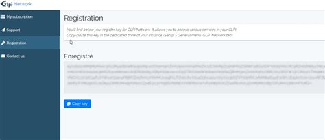 registration key marketplace glpi