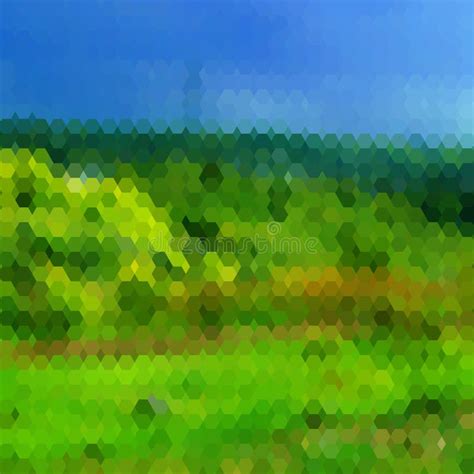 Background With Colorful Hex Grid Stock Vector Illustration Of Light