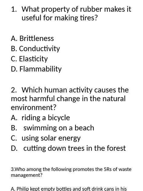Science Diagnostic Test Pdf
