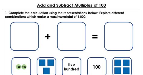 Free Year 3 Add And Subtract Multiples Of 100 Lesson Classroom Secrets Classroom Secrets