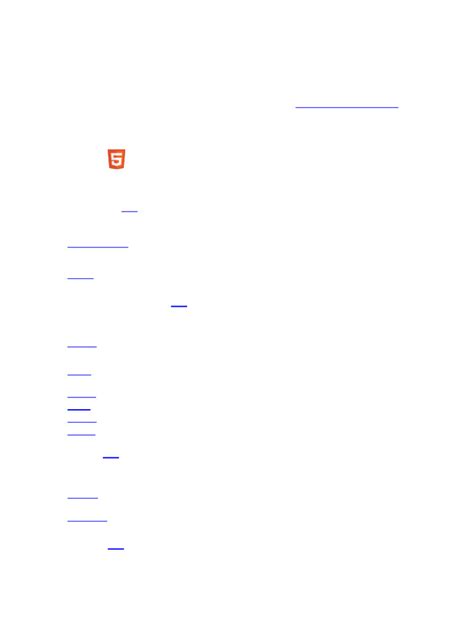 Lista De Elementos Html5 Pdf Html Html5 Lista De Elementos Html5 Pdf Html Html5