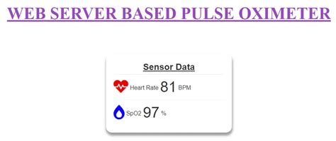 Web Server Pulse Oximeter Using Nodemcu Esp8266 Iot Starters