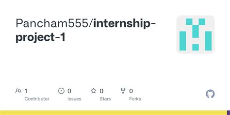 Github Pancham555internship Project 1