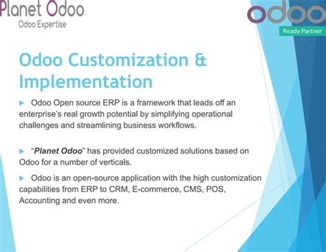 Odoo Customization And Implementation Ppt