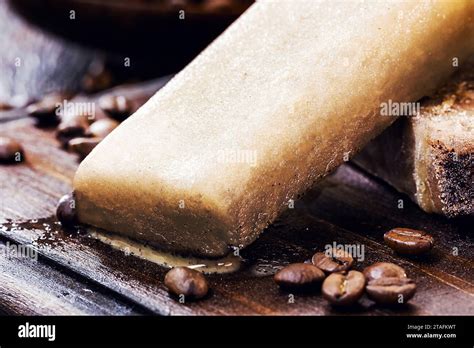 Coffee Popsicle Home Made Sweet Ice Cream Cappuccino Popsicle Rare