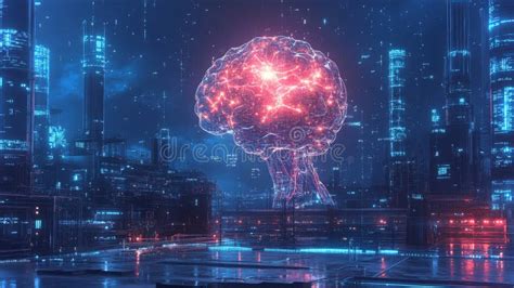 ai technology constructs adaptable algorithms in a futuristic digital