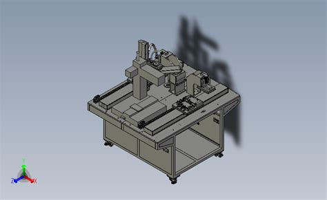 Pad通用tp机器人拼合涂胶设备 Step 模型图纸下载 懒石网