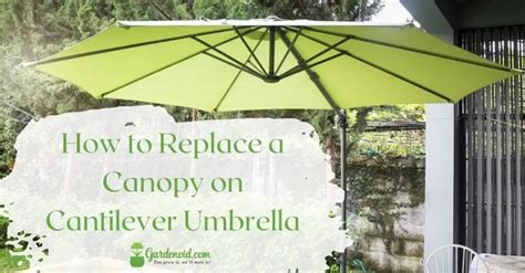 How To Replace Canopy On Cantilever Umbrella Answered