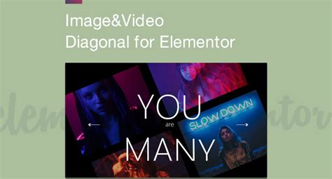 Diagonal Media For Elementor Wp Plugins Ft Video Gallery And Horizontal Envato