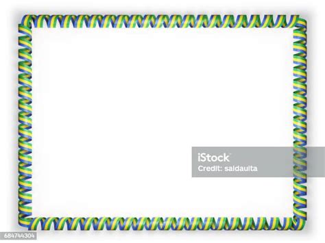 프레임과 가봉 플래그로 리본 테두리 3 차원 일러스트 레이 션 가봉에 대한 스톡 사진 및 기타 이미지 가봉 공란 교육 Istock