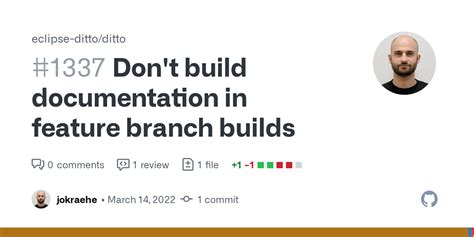 Don T Build Documentation In Feature Branch Builds By Jokraehe Pull