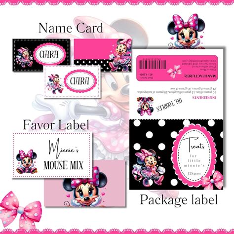 Mini Mouse Party Bundle Digital Download And Editable Etsy