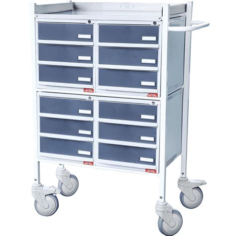 Wm 5701 Drug Trolley Medicine Trolleys With Drawers Willson Medical System Pvt Ltd