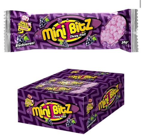 Mini Bitz Chewy Candy Black Currant Ama Bom Bom Sweets