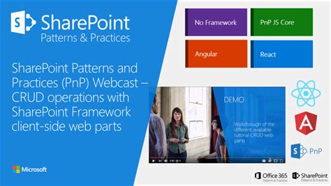 New Sharepoint Office365 Dev Pnp Webcast Crud Operations With Spfx Client Side Web Parts