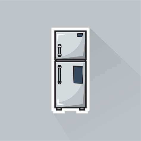 Illustration Of Refrigerator In Flat Design 21938368 Vector Art At Vecteezy