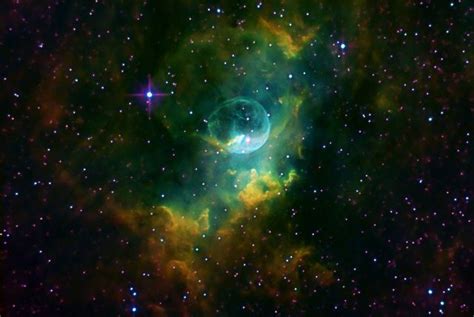 Bubble Nebula In Hubble Colors
