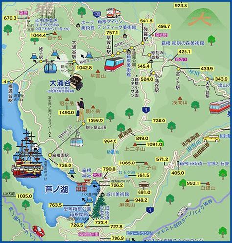 Hakone Map Kanagawa