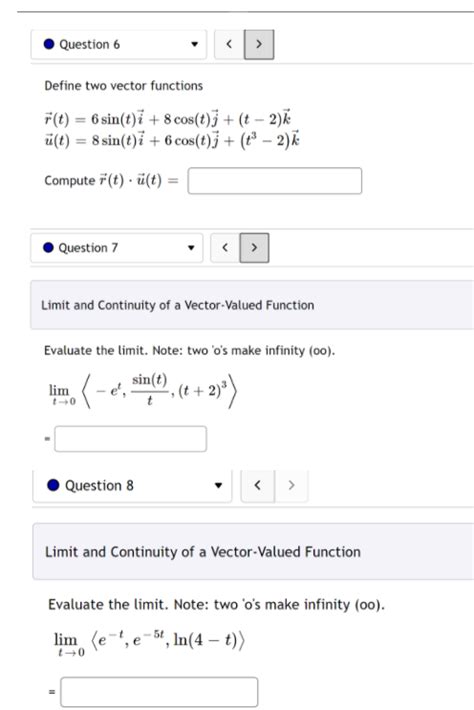 Solved Question 6 Define Two Vector Functions Ft 6 Solved Question 6 Define Two Vector Functions Ft 6