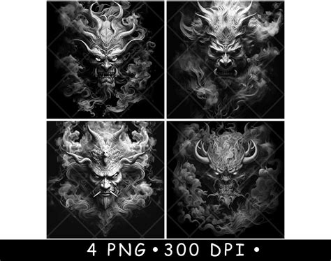 Oni Demon Gargoyle Head Japan Myth Yokai Diablo Monster Laser File