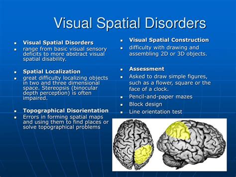 Visual Spatial Deficits Visual Spatial Processing Is The Ability To