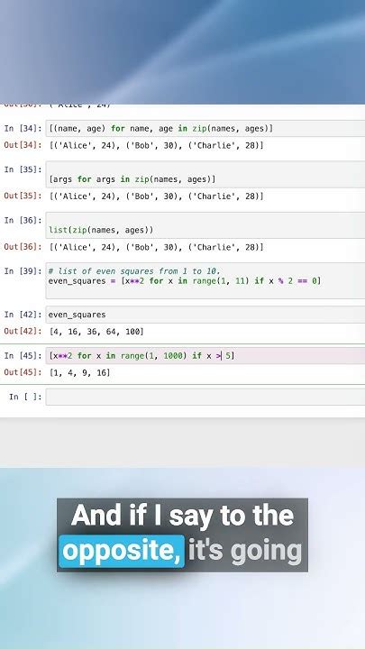 🐍 Python List Comprehension Example 3 ~ Filtering Coding Python
