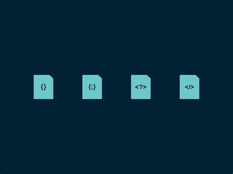 conjunto de iconos planos de formato de archivo css html js formato