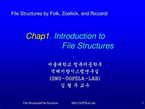 Ppt Chap1 Introduction To File Structures Powerpoint Presentation