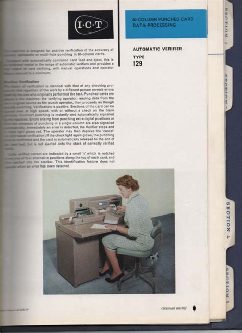 80 Column Punched Card Data Processing Automatic Verifier Type 129 Promotional Item