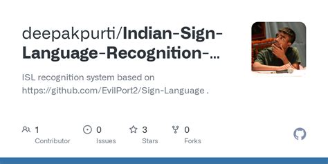 Github Deepakpurti Indian Sign Language Recognition System Isl Recognition System Based On