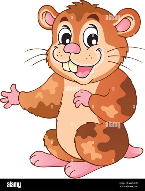 Cute Cartoon Hamster Stock Vector Image Art Alamy