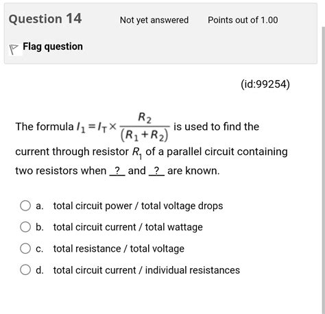 Solved In A Parallel Circuit The Current Through Any Chegg Com