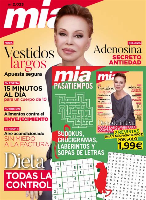 Dieta Definitiva Mía Nº 2023 16 De Julio 2025 Mía Pasatiempos