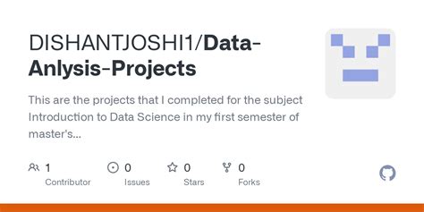 Github Dishantjoshi Data Anlysis Projects This Are The Projects That I Completed For The