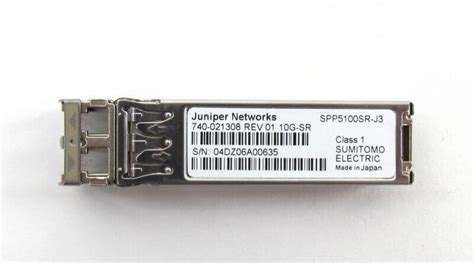 Juniper Small Form Factor Pluggable 10gbase Sr Sfp Sr Transceiver Module Part Number Ex Sfp