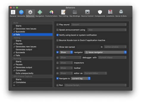 iOS Tăng tốc với Xcode Behaviors